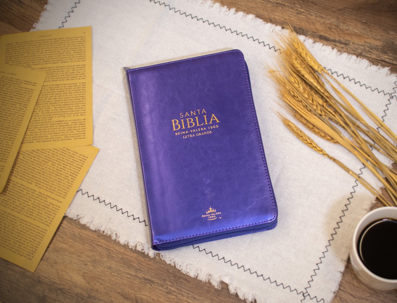 Biblia Reina VAlera 1960 Tamaño manual letra grande 12 puntos i/piel ...